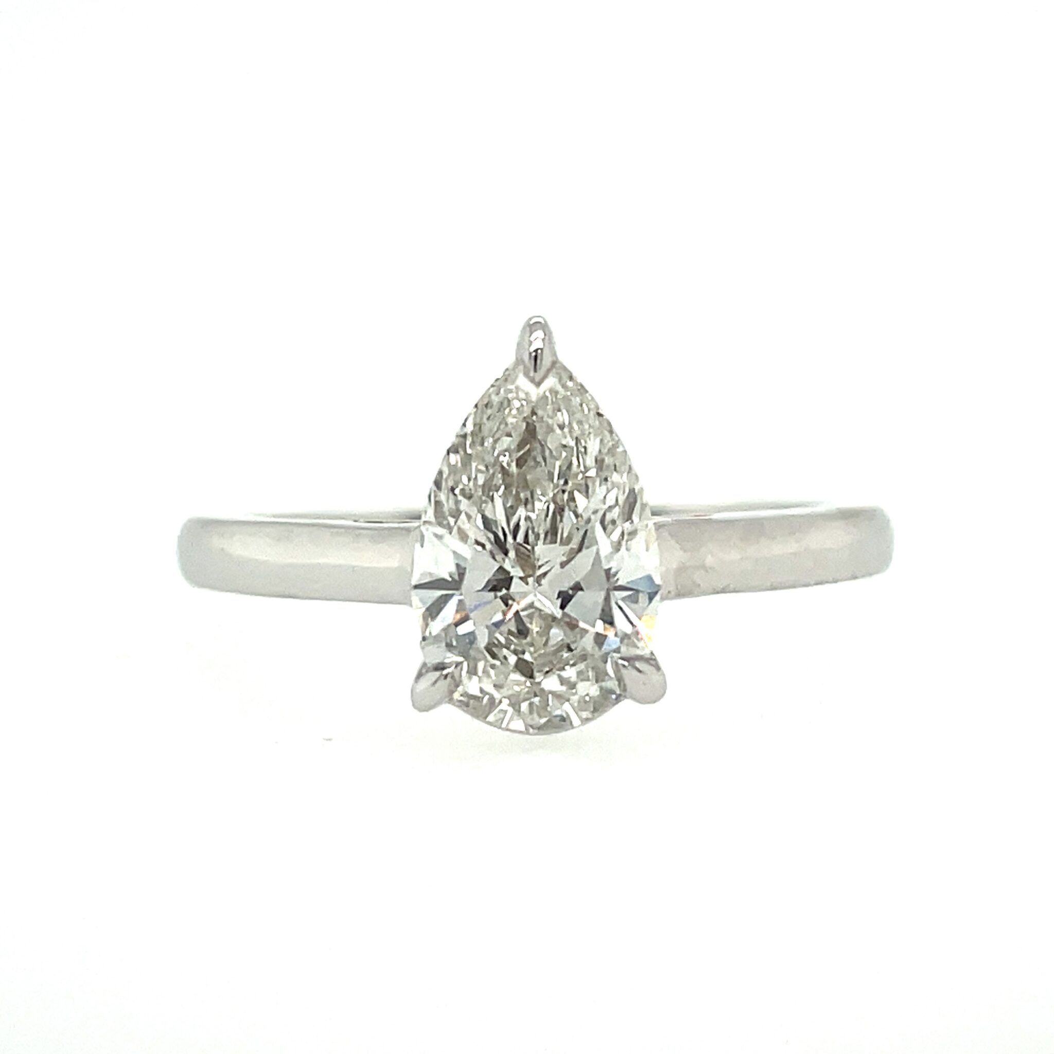 Lab Grown Pear Shaped Solitaire Engagement Ring (1.5ct) - Ed & Ethel's ...